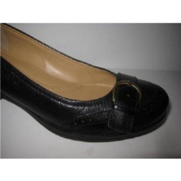 Naturalizer | Shoes | Naturalizer Prema Black Leather Perforated Brass ...